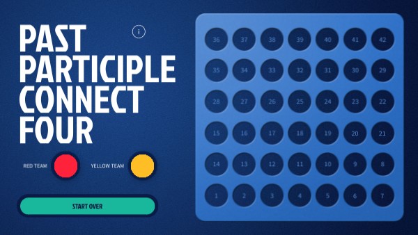 VERBS CONNECT FOUR | Genially