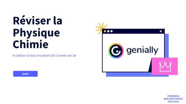 Réviser la Physique Chimie en 3e | Genially
