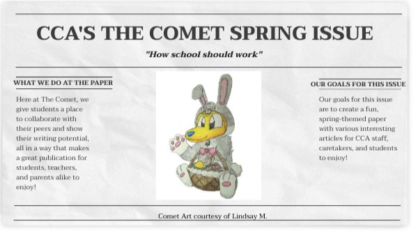 CCA Newspaper-Spring Issue | Genially