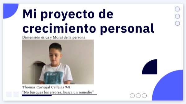 Mi proyecto de crecimiento personal | Genially