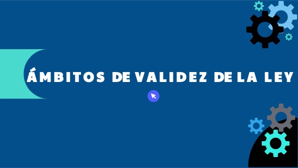 ÁMBITOS DE VALIDEZ DE LA LEY | Genially