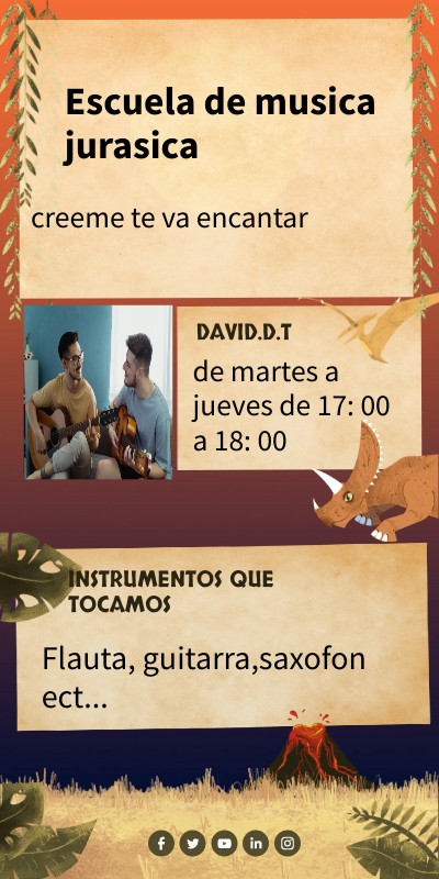 INFO VERTICAL DINOSAURIOS | Genially