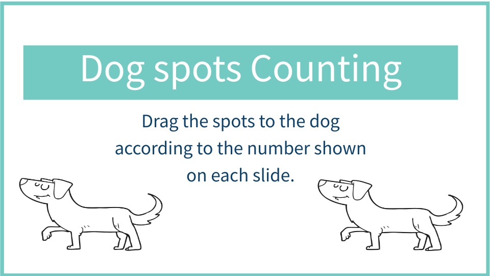 Dog Counting 1:1 correspondance