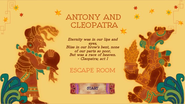 ANTONY AND CLEOPATRA ESCAPE ROOM | Genially