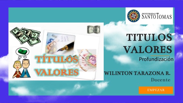 Títulos Valores (Profundización) | Genially