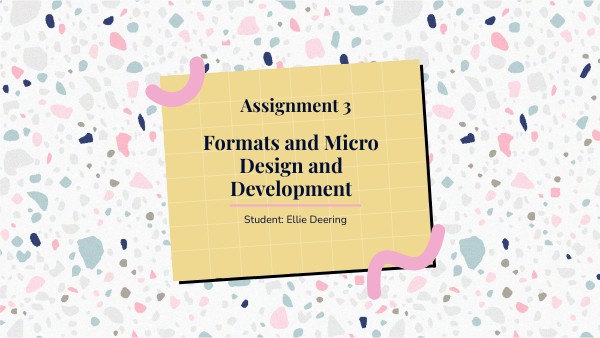 Ellie Deering - DLI: Assignment 3