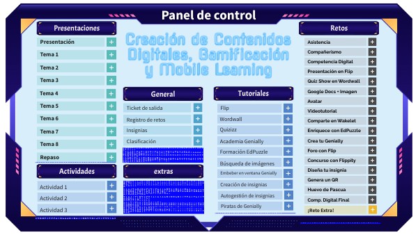 PANEL DE CONTROL. MOODLE. | Genially