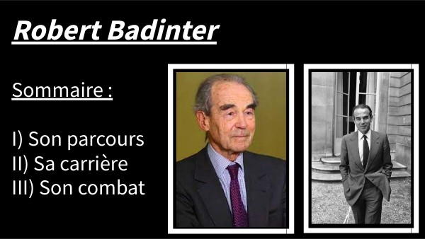 Robert Badinter | Genially