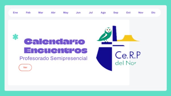 Calendario Semipresencial | Genially