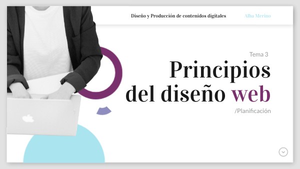 Tema 3 - Principios del diseño web - Planific | Genially