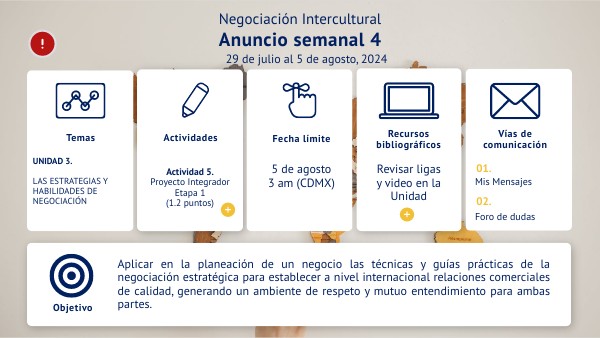 Intercultural Anuncio semanal 4 | Genially