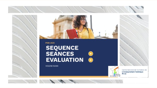 Séquence/ séances/ évaluation | Genially