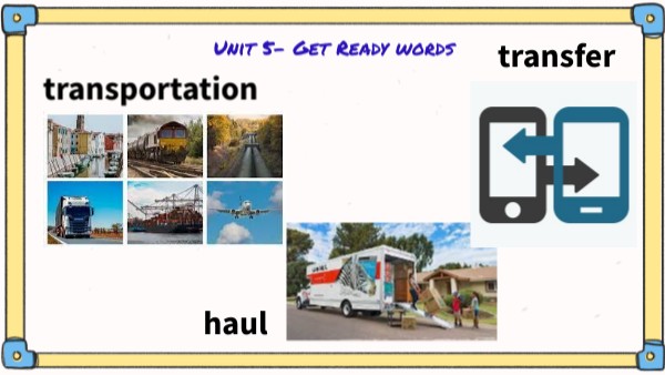 Unit 5 Get Ready Words | Genially