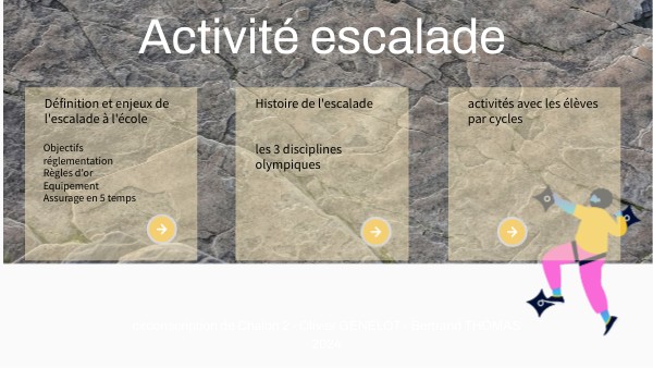 activité escalade