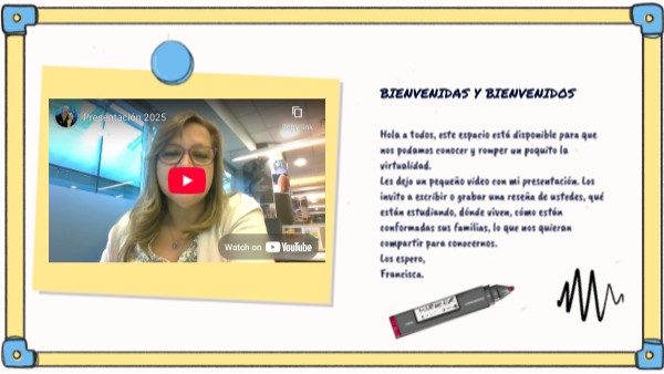 Presentación Bienvenida semana 1 | Genially