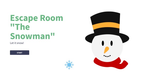 ESCAPE ROOM THE SNOWMAN | Genially