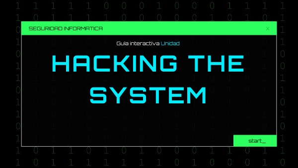 Hack The System (2023-2024) | Genially