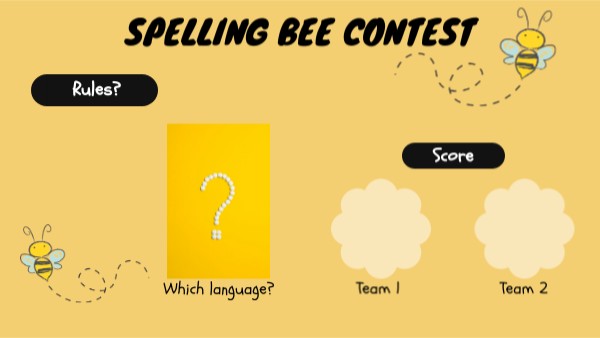 Olympiades LV: Spelling Bee | Genially