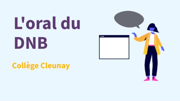 Oral du DNB | Genially