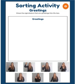 Greetings Sort | Genially