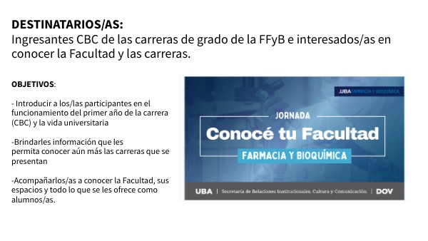 Presentación JORNADA FFYB