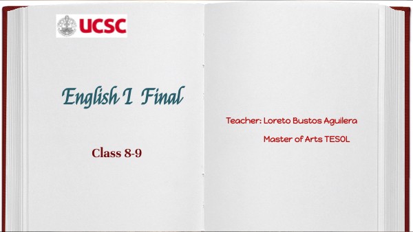 2025 - Class 8-9 ENGLISH I FINAL | Genially