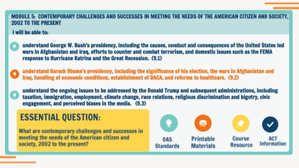 USH B Module 5 Landing | Genially