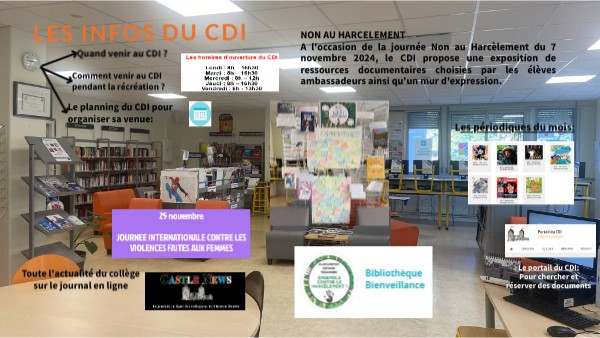 les infos du CDI | Genially