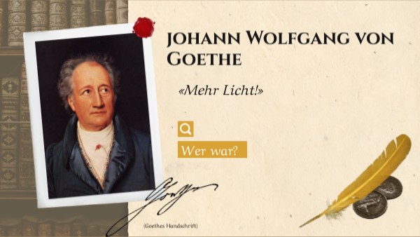 - Johann Wolfgang von Goethe | Genially