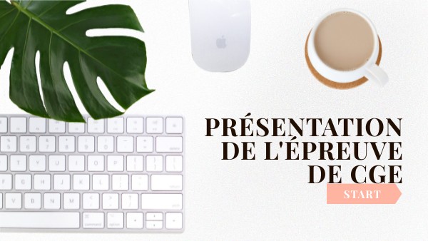 Présentation méthodologie CGE (réforme 2023) | Genially