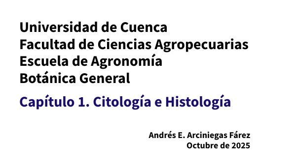 Capítulo 1, parte II. Botánica General | Genially