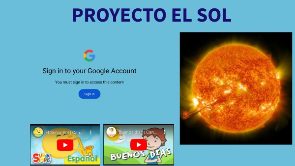 PROYECTO EL SOL | Genially