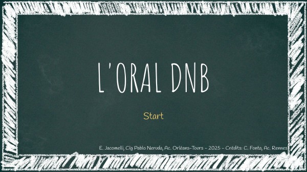 Oral DNB | Genially