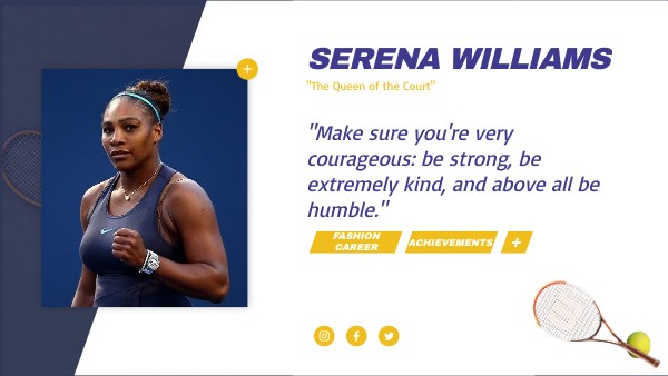 Bio Serena Williams - To the edge | Genially