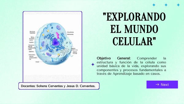 Secuencia didáctica digital: "Explorando el mundo celular" | Genially
