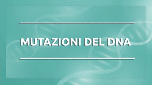 mutazioni genetiche