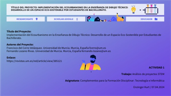 Análisis de proyectos STEM | Genially