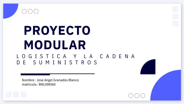 proyecto modular | Genially