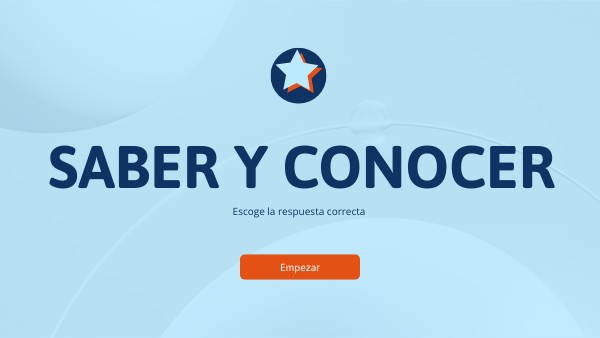 Saber y conocer | Genially