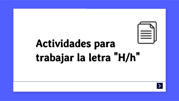 Actividad H lengua | Genially