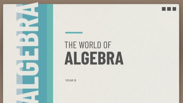 The world of algebra | Genially