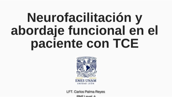 PNF en TCE | Genially