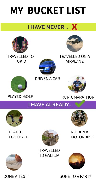 MY BUCKET LIST | Genially