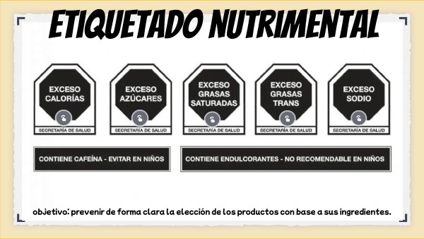 ETIQUETADO NUTRIMENTAL - SELLOS | Genially