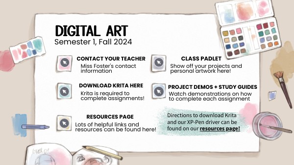 Digital Art Semester 1 '24 | Genially