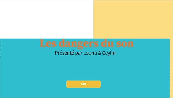 Présentation sur le son | Genially