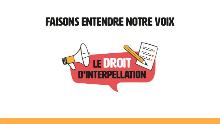 Droit d'interpellation | Genially