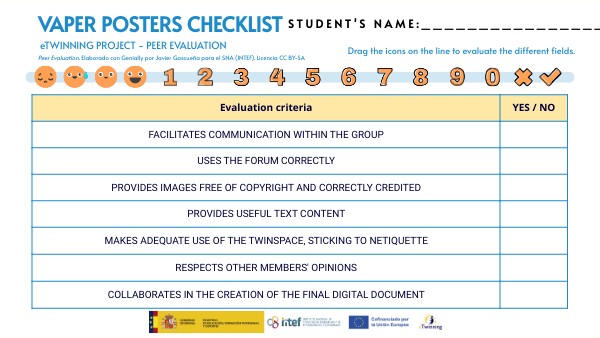 VAPER POSTER CHECKLIST