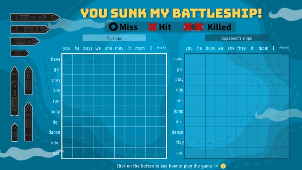 Battleship- the present simple | Genially