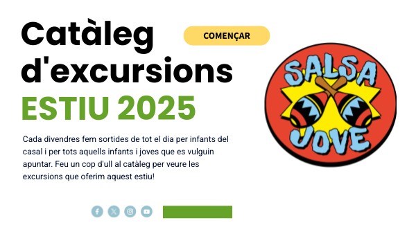 Catàleg de d'excursions estiu 2025 | Genially